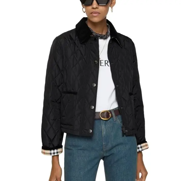 Burberry 26fw Oldham Cropped Quilted Jacket