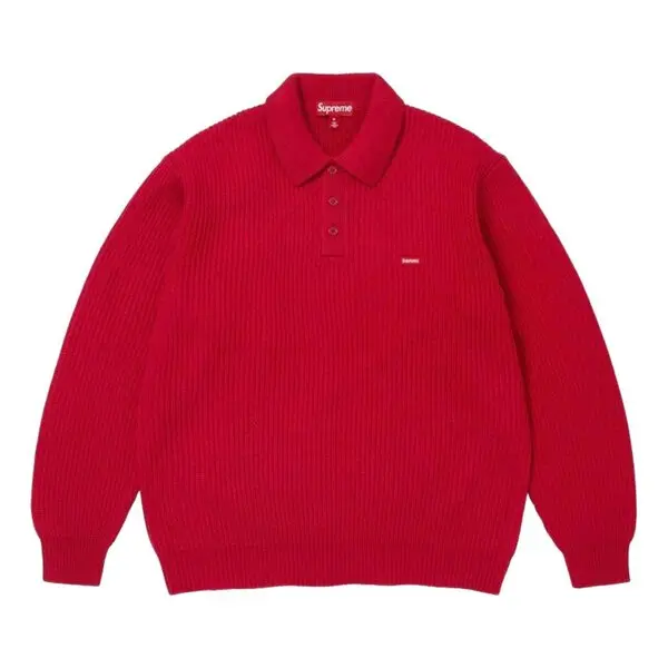 Supreme Fw26 Small Box Sweater Polo - Red