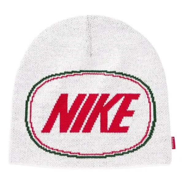 Supreme Fw26 X Nike Oval Beanie - White