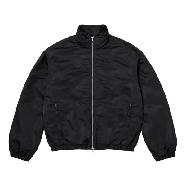Supreme Fw26 Stand Collar Lined Nylon Jacket - Black