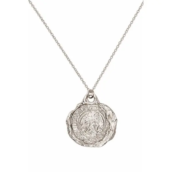 DE ROMS Large Molten Solstice Medallion Necklace