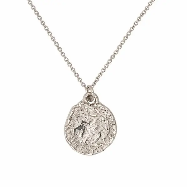 DE ROMS Small Molten Solstice Medallion Necklace