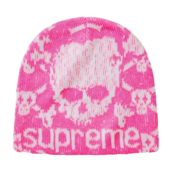 Supreme Fw26 X Vanson Leathers Skull Beanie