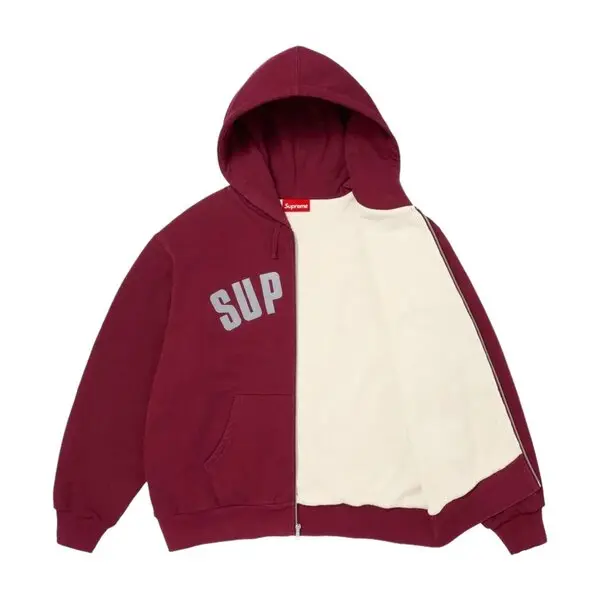 Supreme Fw26 Arc Thermal Lined Zip Up Hooded Sweatshirt