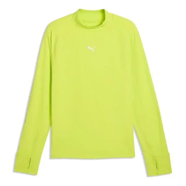 PUMA Brightstride Cloudspun Ultra Soft Long Sleeve T-shirt - Sunny Lime
