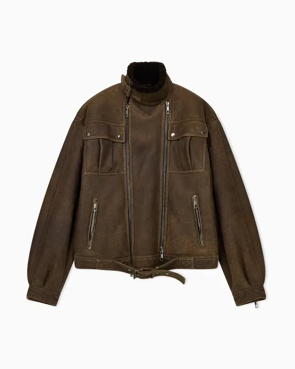 Giorgio Armani Lamb Shearling Jacket X Kith