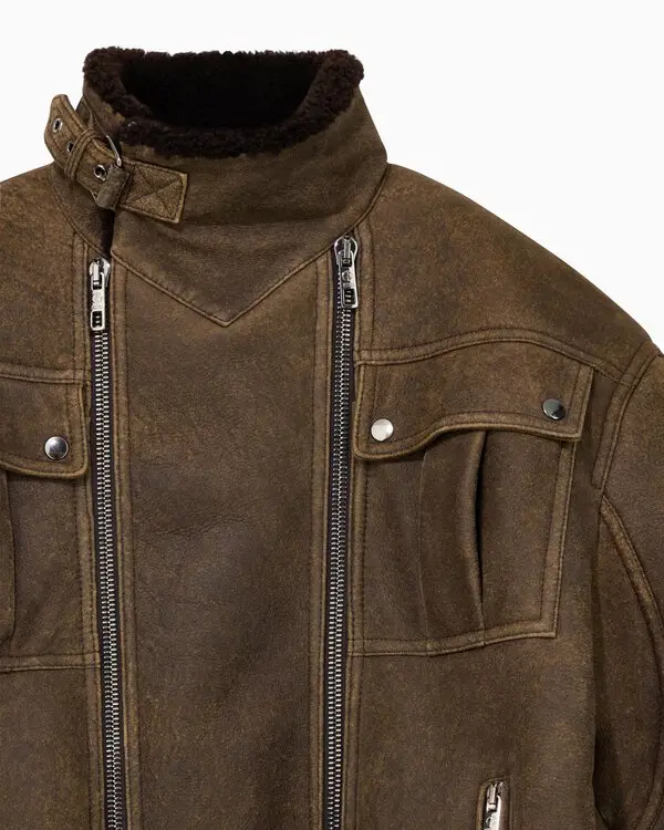 Giorgio Armani Lamb Shearling Jacket X Kith