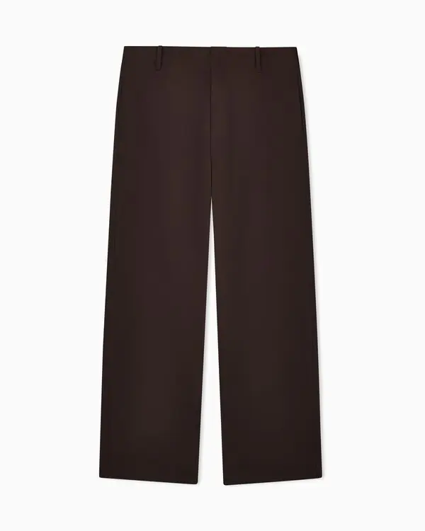 Giorgio Armani Pure Cotton Flat-front Trousers X Kith - Brown