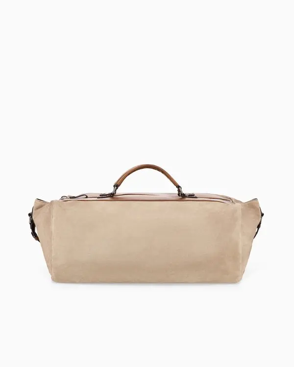 Giorgio Armani X Kith Suede Holdall With Leather Details
