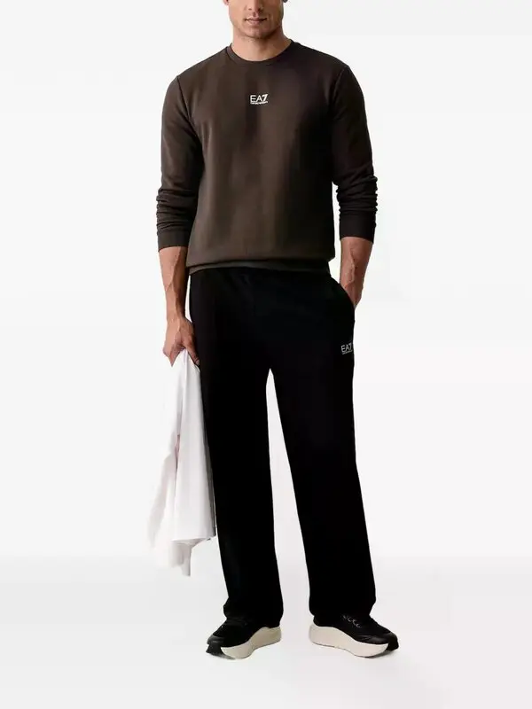 EA7 Logo-print Sweatshirt - Brown