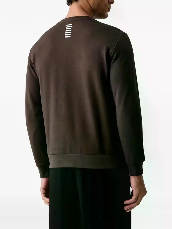 EA7 Logo-print Sweatshirt - Brown