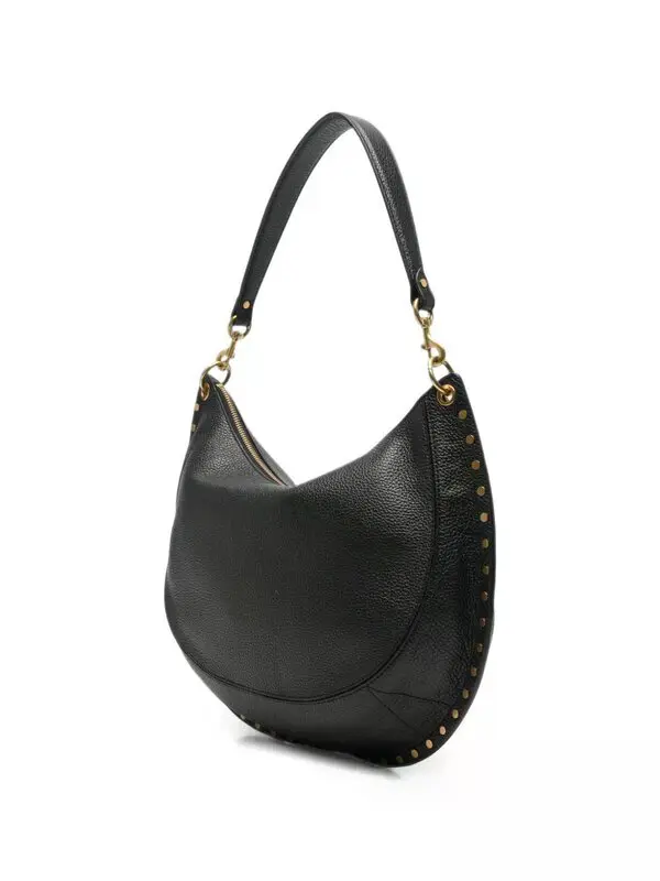 Isabel Marant Étoile Oskan Soft L Bag In Grained Leather - Black