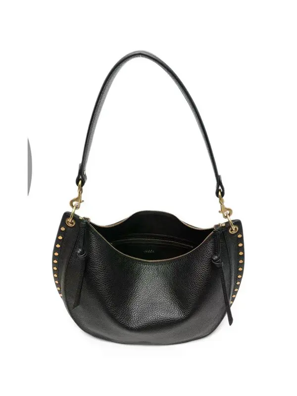 Isabel Marant Étoile Oskan Soft L Bag In Grained Leather - Black
