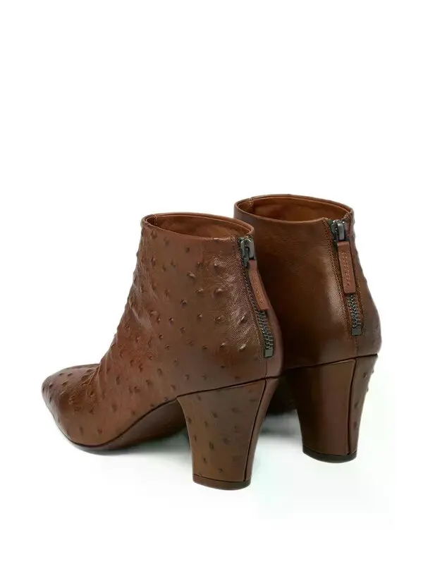 Marsèll Figura Ostrich-effect Leather Ankle Boots