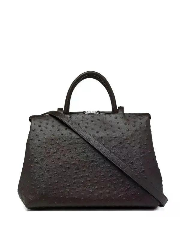 Marsèll 4 Dritta Ostrich-effect Leather Tote Bag - Brown