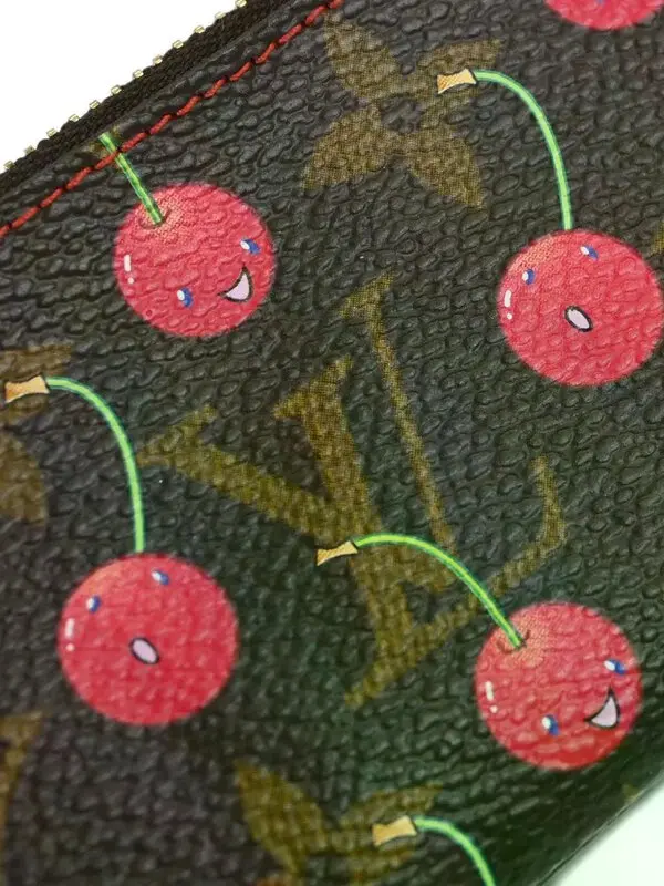 LOUIS VUITTON Pochette Cles Monogram Cherry Coin Purse