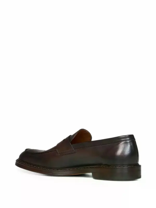 DOUCAL'S Leather Penny Loafers