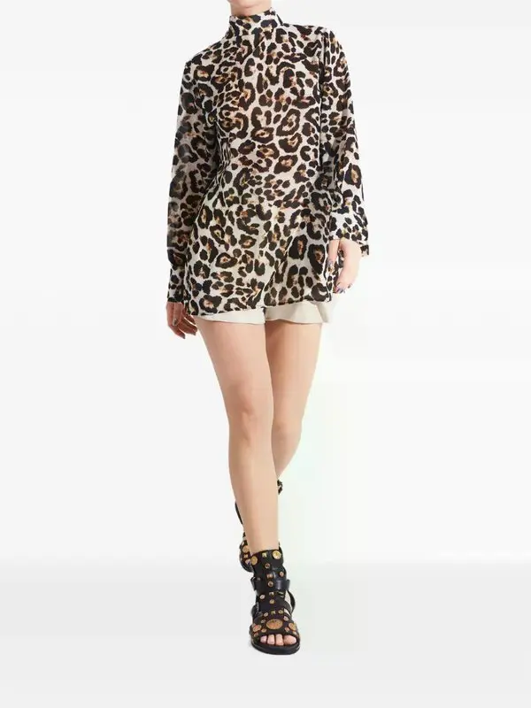 TESSITURA Pleated High-waisted Shorts