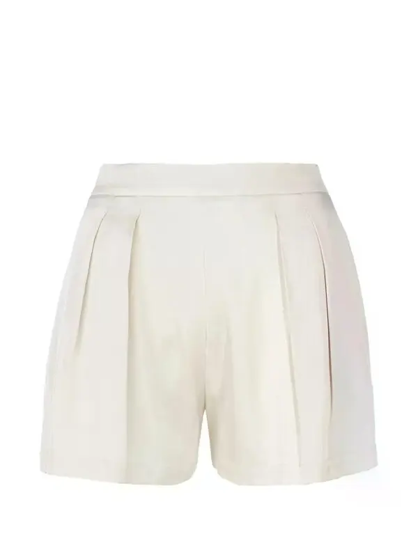 TESSITURA Pleated High-waisted Shorts