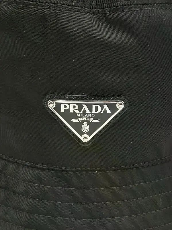 Prada Re-nylon Triangle-logo Bucket Hat