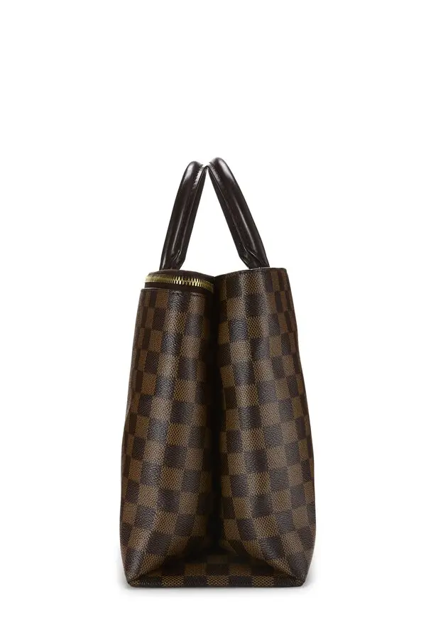 LOUIS VUITTON Damier Ebene Canvas Brompton Tote