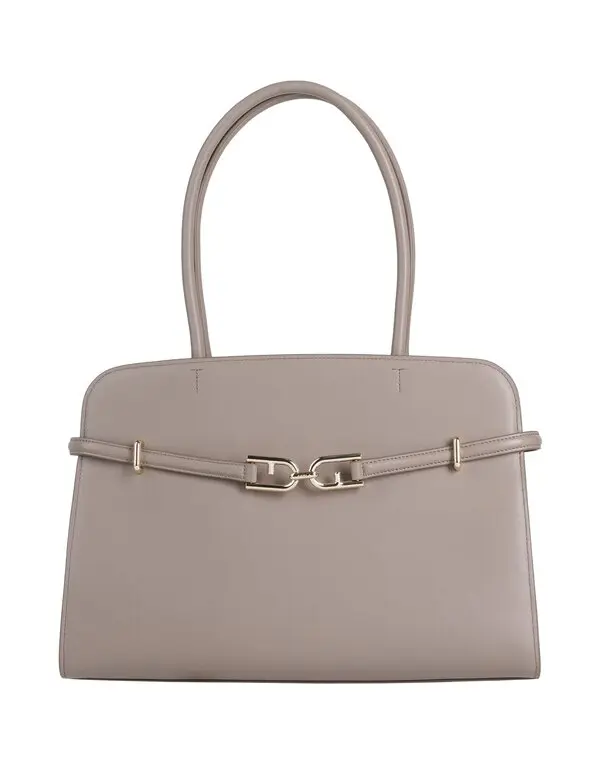 Furla Shoulder Bag Taupe Leather - Grey