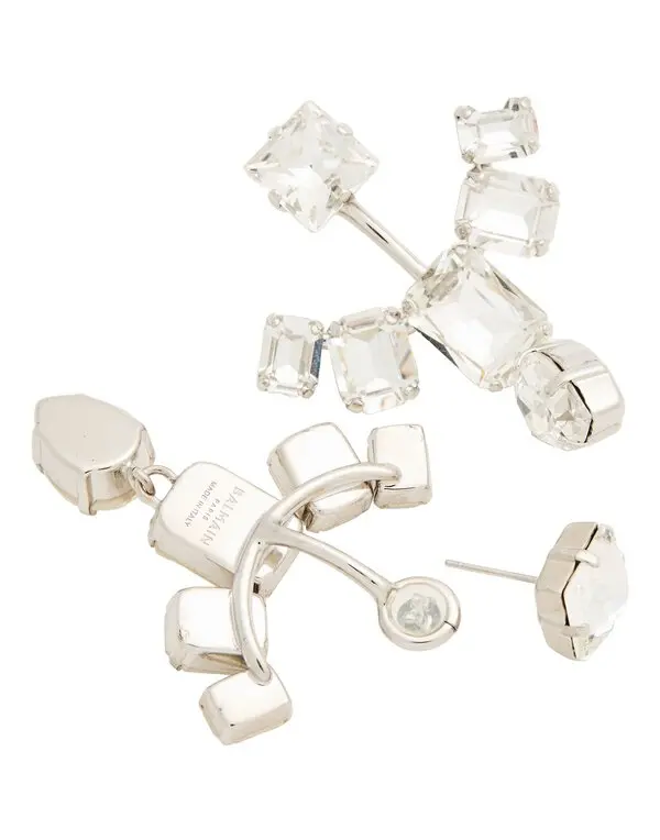 Balmain Earrings Brass, Glass
