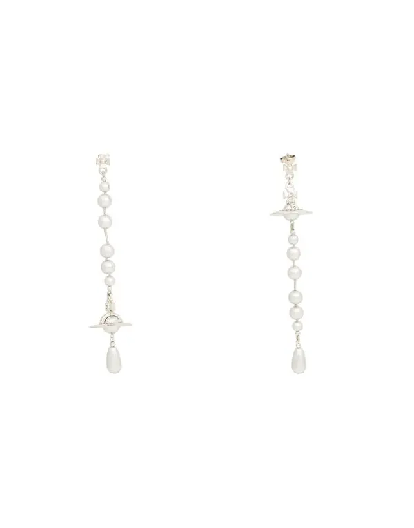 VIVIENNE WESTWOOD Broken Pearl Earrings Earrings Brass