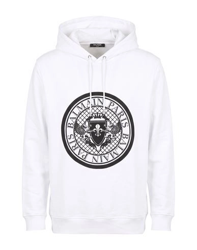 Balmain Sweatshirt Size Cotton, Elastane - White