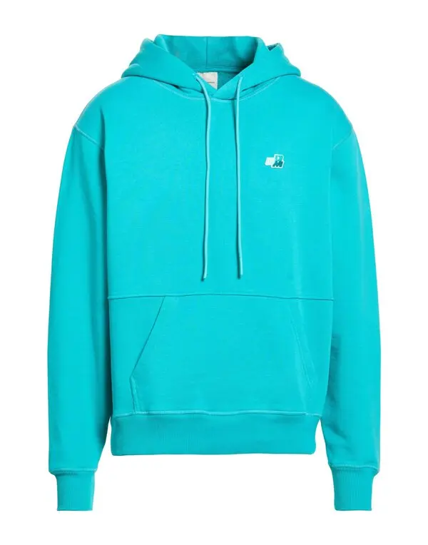 Drole De Monsieur Sweatshirt Turquoise Size Cotton