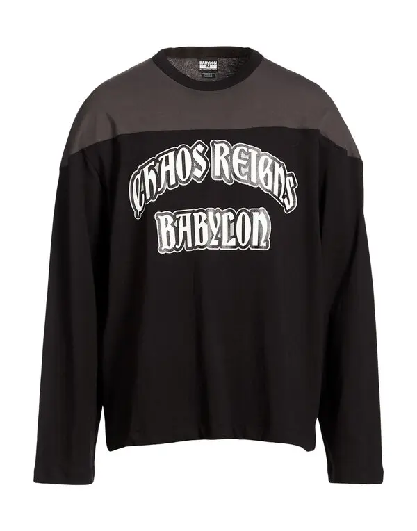 BABYLON T-shirt Charcoal Size Cotton