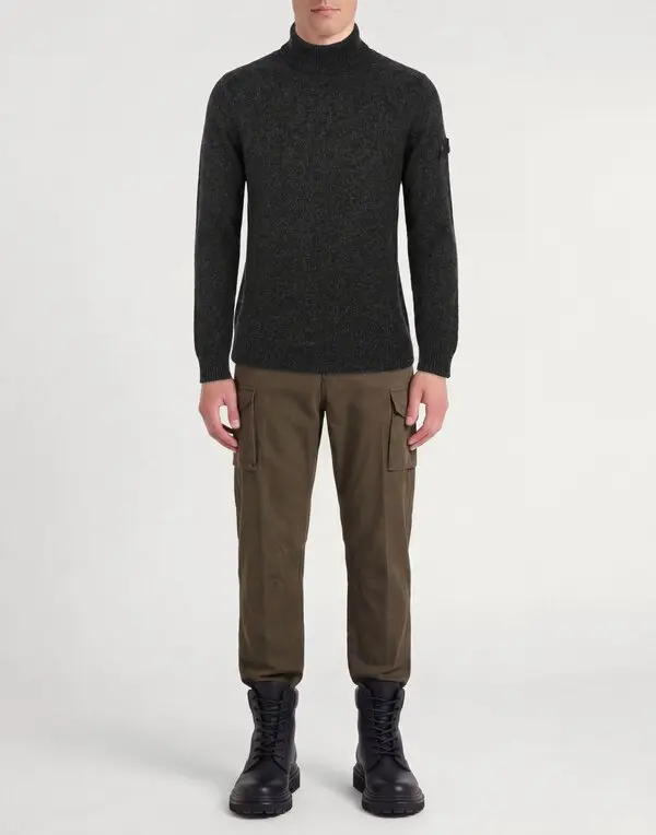 Peuterey Turtleneck Charcoal Size Wool, Polyamide