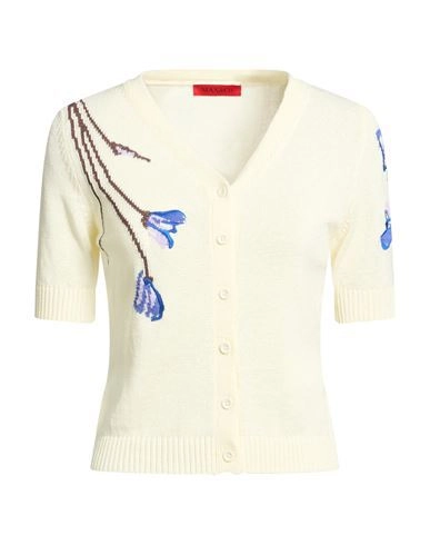 Max & Co. Cardigan Size Cotton, Polyamide - Cream
