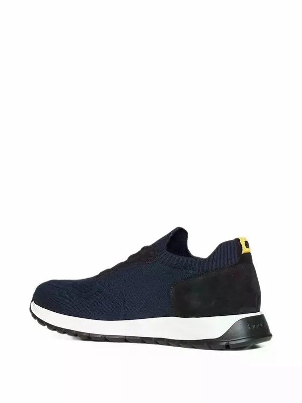 DOUCAL'S Suede-panelled Knit Sneakers
