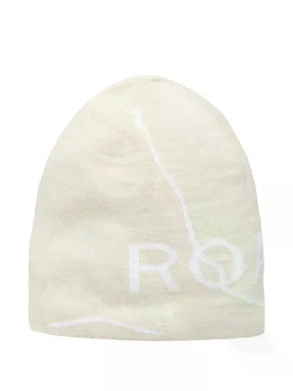 ROA Logo-intarsia Beanie Hat - Neutrals