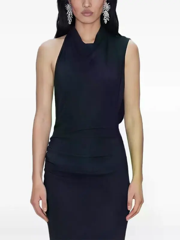 ATOIR Ruched Cowl-neck Dress