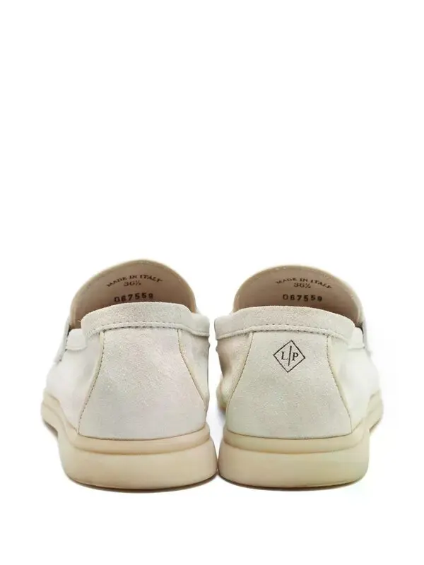 Loro Piana Summer Charms Walk Suede Loafers