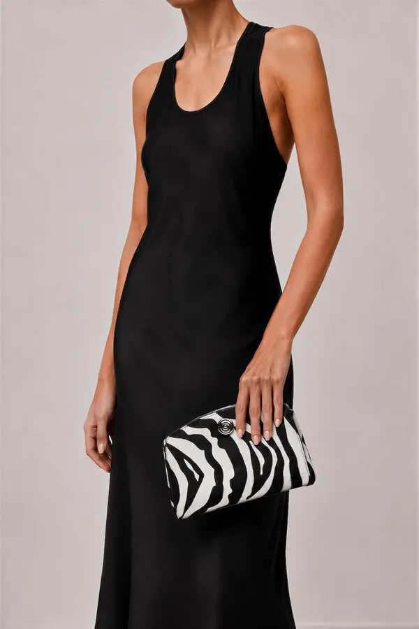LIFFNER Pushlock Clutch Zebra - Multi