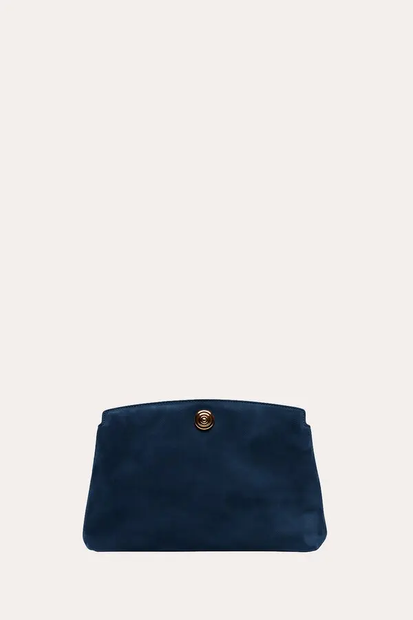 LIFFNER Pushlock Pouch Navy Suede - Blue
