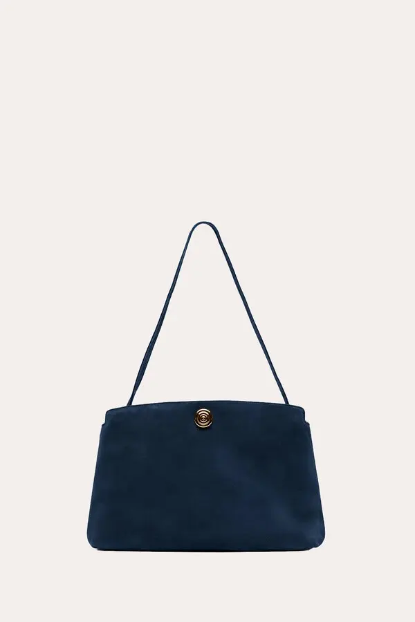 LIFFNER Pushlock Pouch Navy Suede - Blue