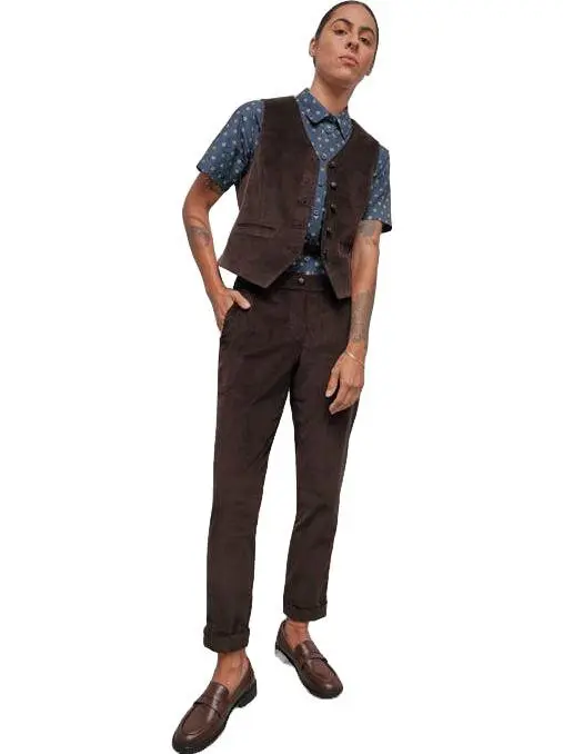 WILDFANG Essential Corduroy Trousers - Mocha