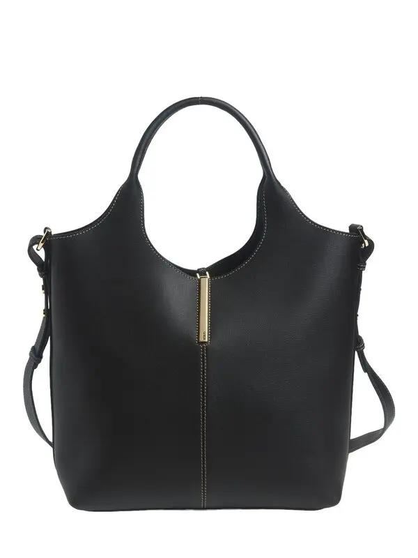 TOD'S Small Leather Tote - Nero