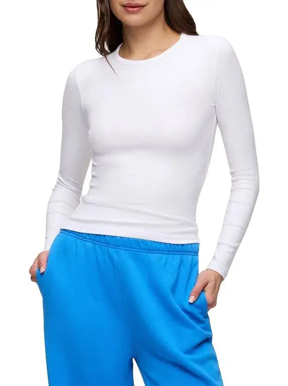 NUUDS Slinky Rib Top - White
