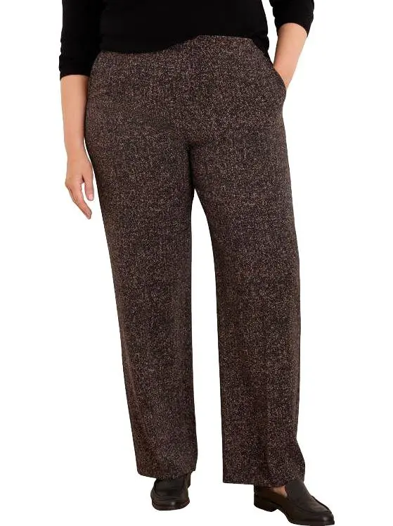 NIC+ZOE Lenox Printed Wide Leg Pants - Black Multi
