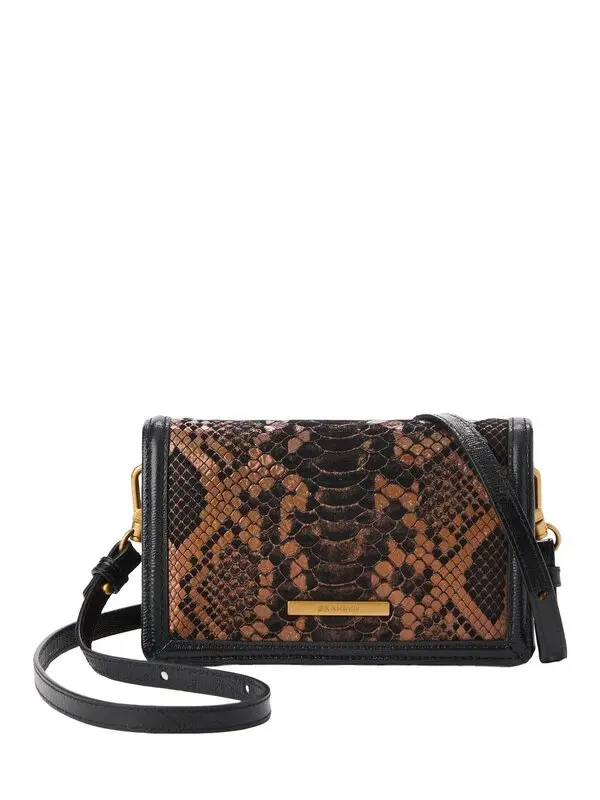 Brahmin Minuette Convertible Leather Crossbody Bag - Bronze Captivate