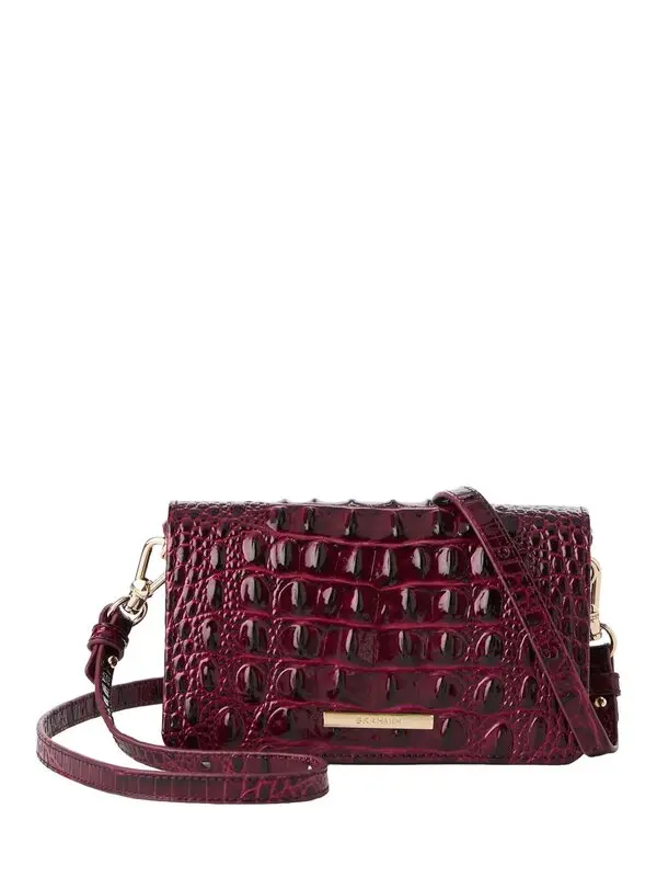 Brahmin Minuette Convertible Leather Crossbody Bag - Cherry Lacquer