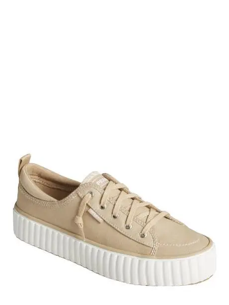 Sperry Pier Wave Platform Sneakers - Beige