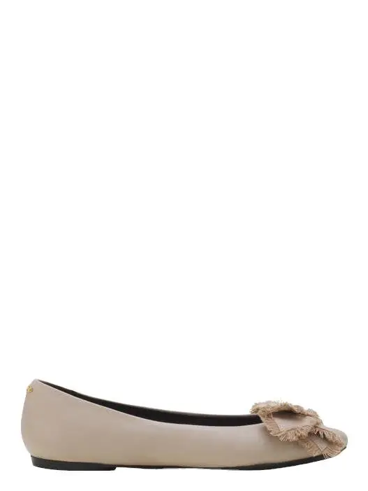 LANVIN Bow Ballerina Flats - Sand