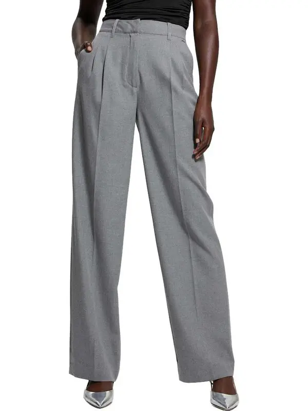 Guess Doris Perfect Trousers - Cloudy Grey Heather