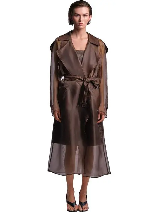Bcbgmaxazria Adelle Trench - Chocolate